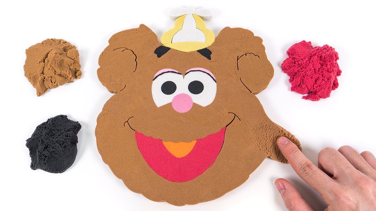 DIY How to Make Kinetic Sand Disney Muppet Baby Bear Face Cake Learn ...
