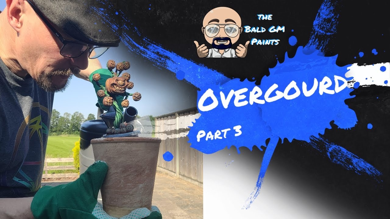 42 Overgourd,part 3. Painting the smaller pumpkins “eyes”, because ...