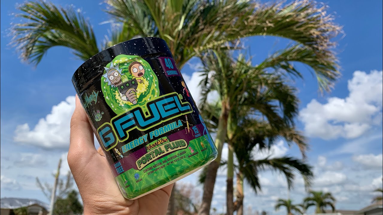 Rick And Morty Unstable Portal Fluid GFUEL Flavor Review! - YouTube