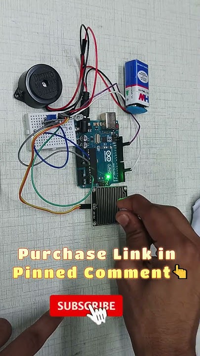 How To Make Rain Drop Sensor Project At Home | Rain Detector Alarm ...