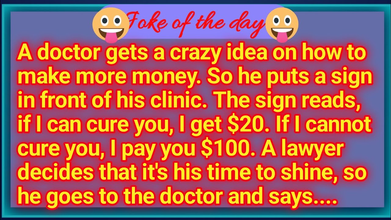 A Doctor and a patient funny joke || joke of the day || Dad joke ...