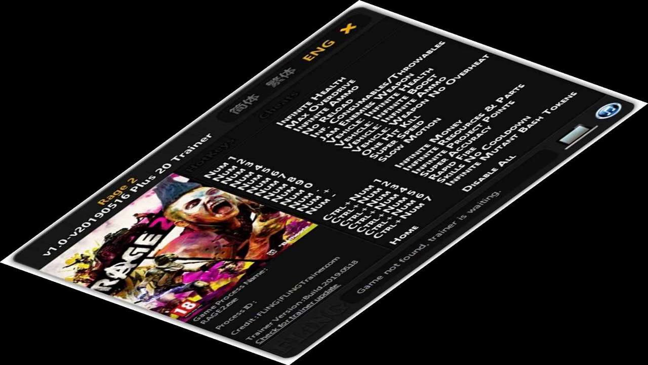 RAGE 2: Trainer +20 v1.0-v20190516 FLiNG Download - YouTube