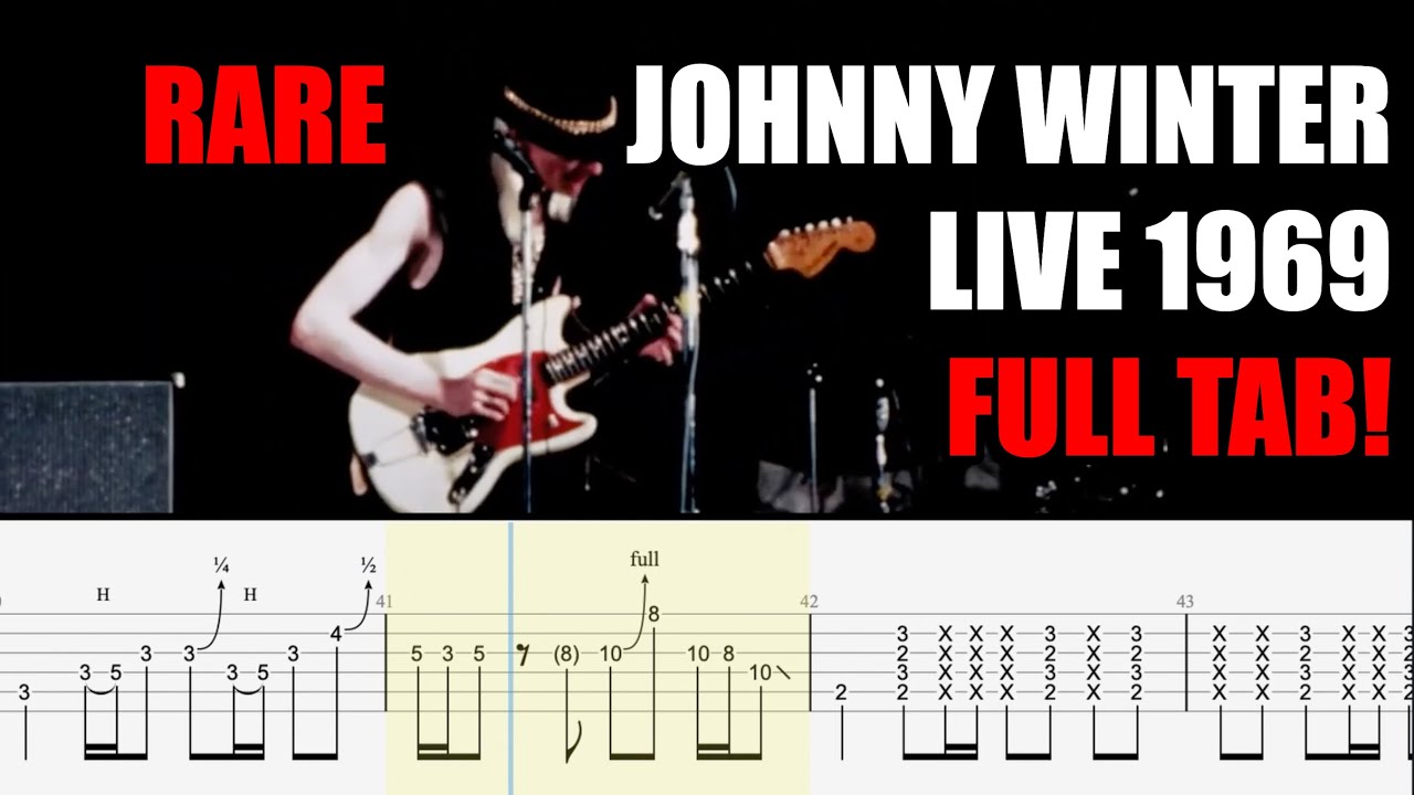 Johnny Winter - Memory Pain (Live '69) Full Transcription! - YouTube
