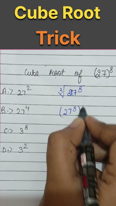 Cube Root Trick #mathstricks #cuberoot #cuberoottrick #mathtricks #maths #shorttricks #ytshorts ...