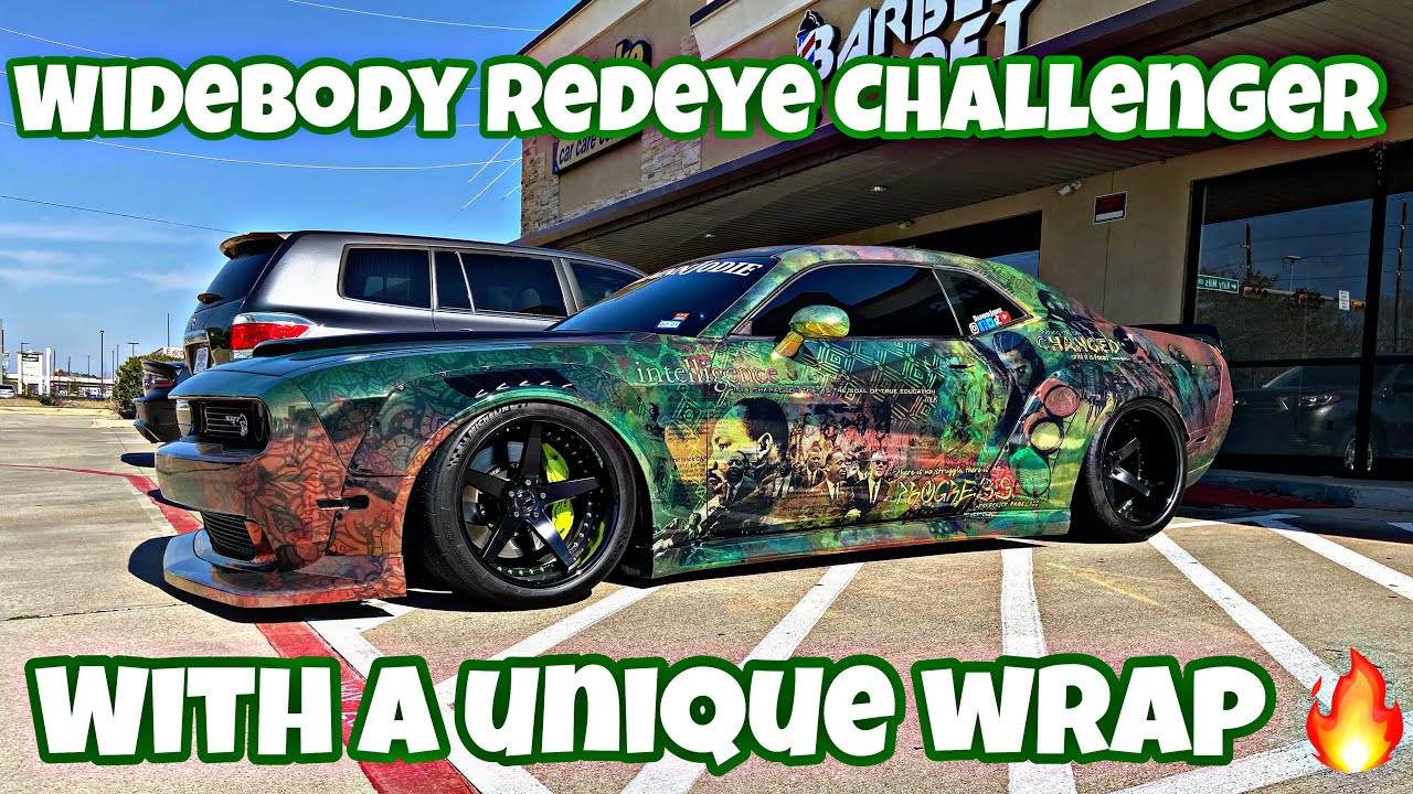 This widebody hellcat redeye Challenger has one of the best wraps - YouTube