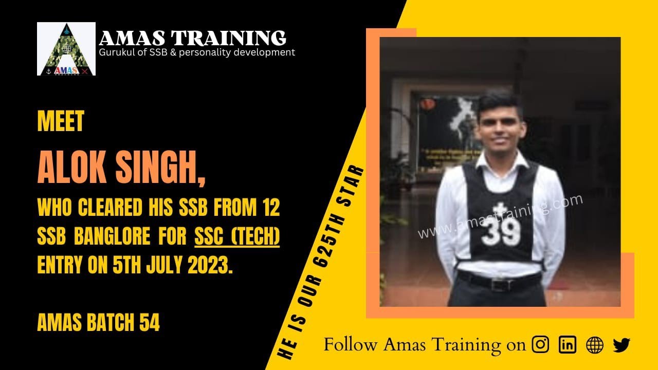 Meet Alok who cleared his SSB fro 12 SSB Bangalore for SSC (Tech) on ...