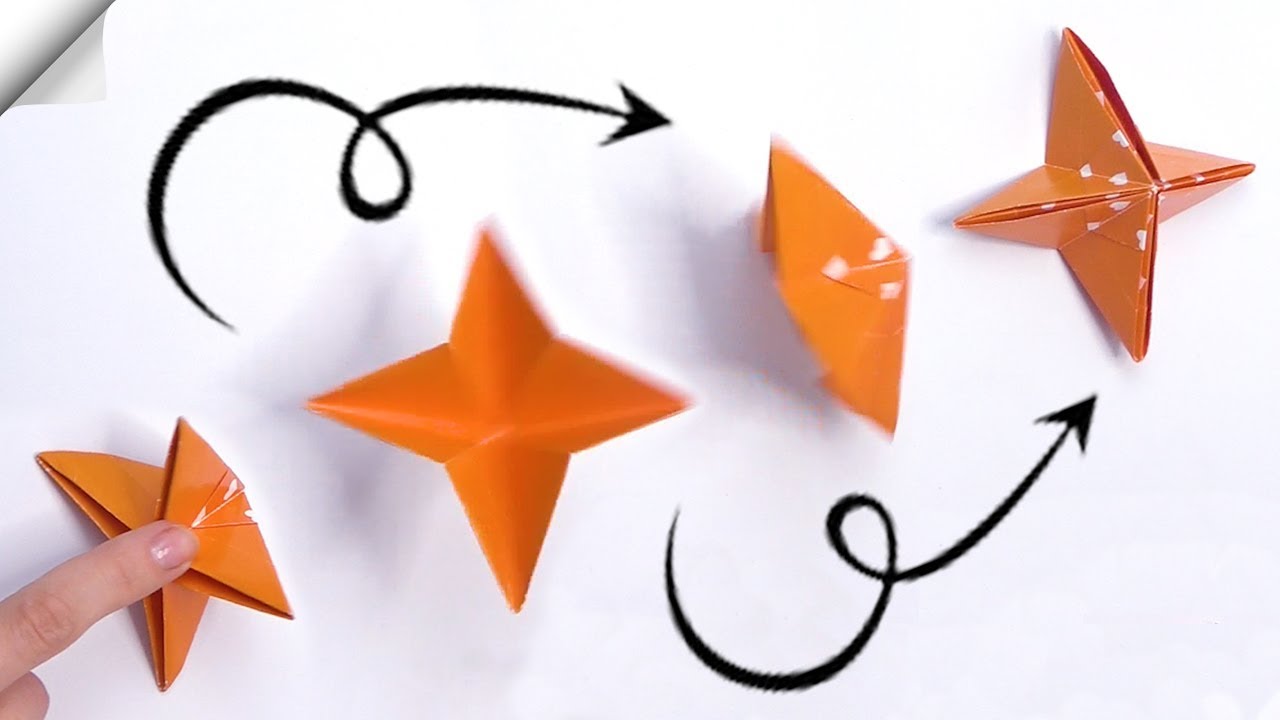 Easy jumping TOY from 1 sheet of paper | Paper toy antistress - YouTube