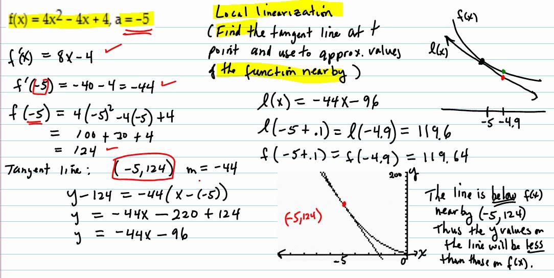 Local linearization - YouTube
