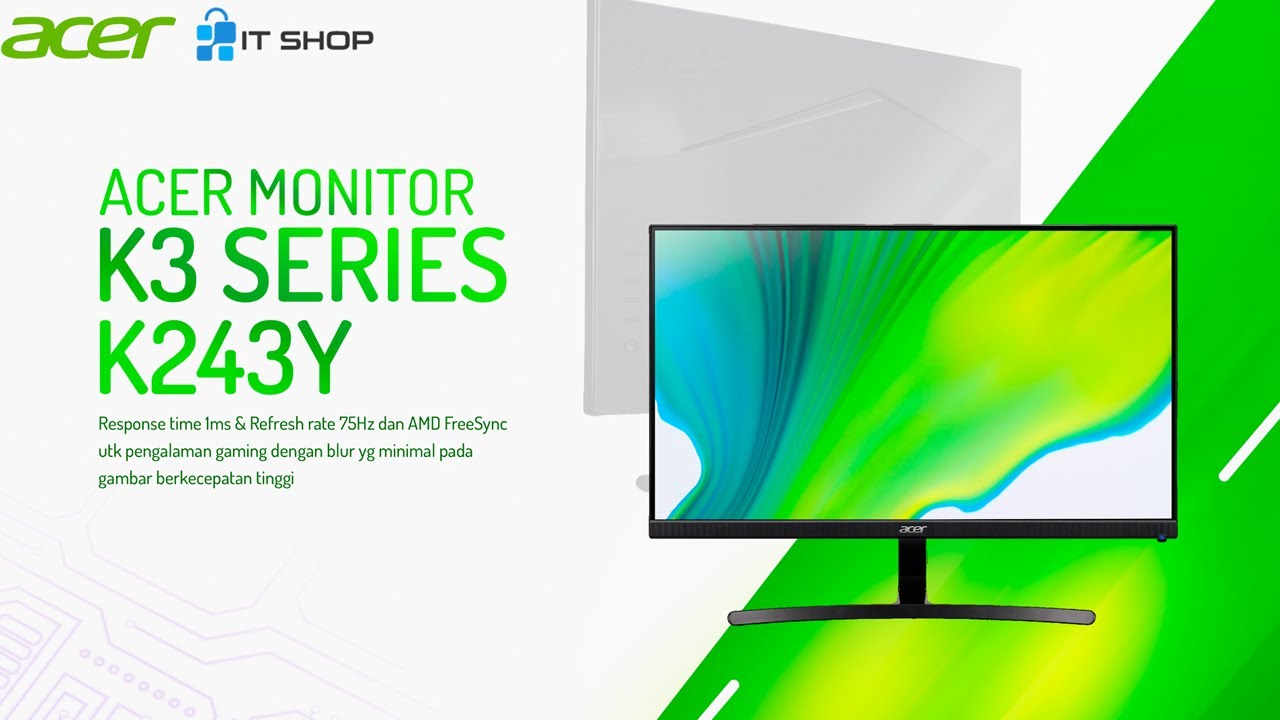 REVIEW MONITOR ACER K243Y - YouTube