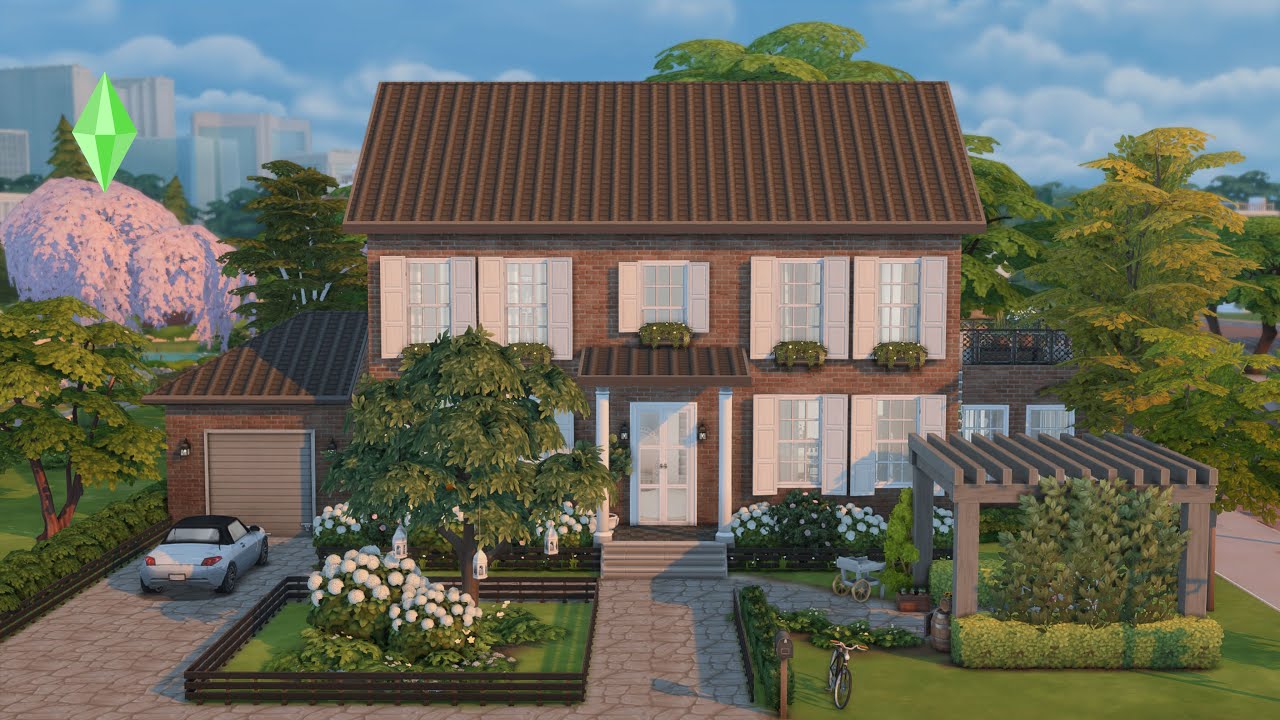 Miller House "Ginny & Georgia" | The Sims 4 Speed Build - YouTube