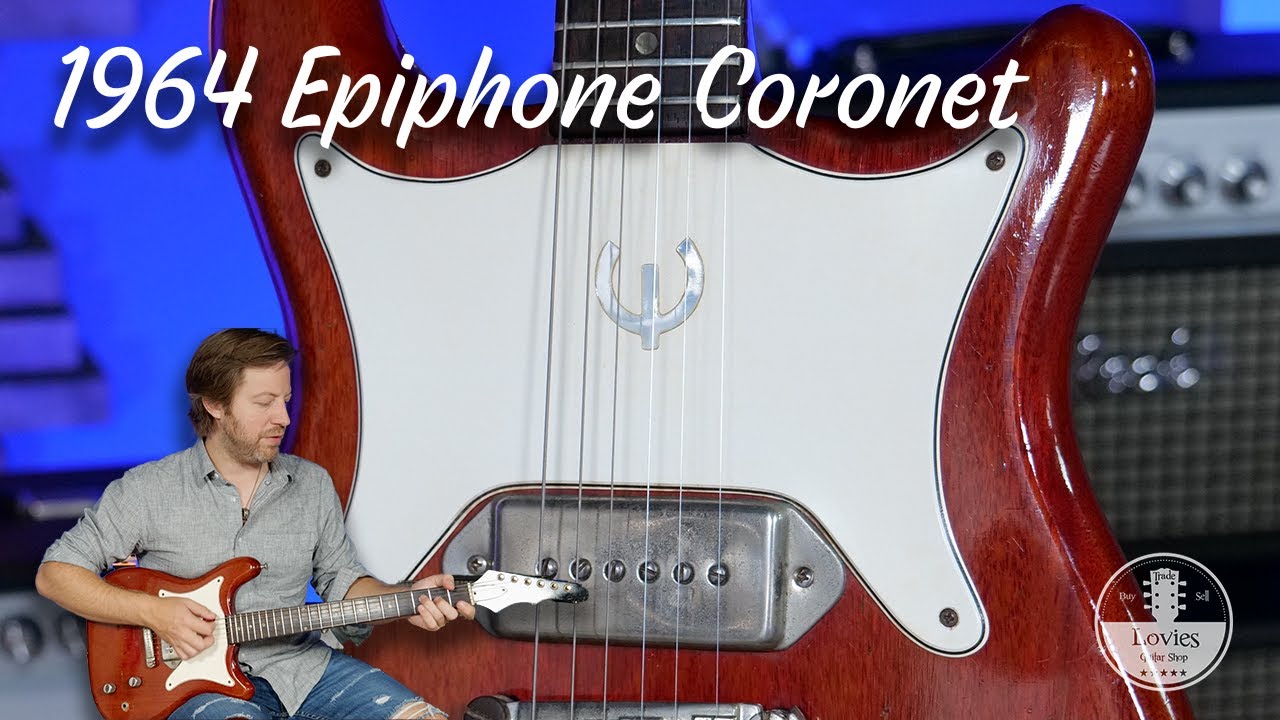 Vintage 1964 Epiphone Coronet p90 Guitar - Only at Lovies Guitars - YouTube