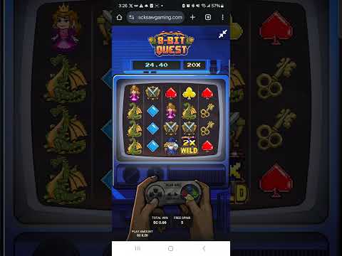 BRAND NEW GAME 8-BIT QUEST! OVER 600X! #slot - YouTube