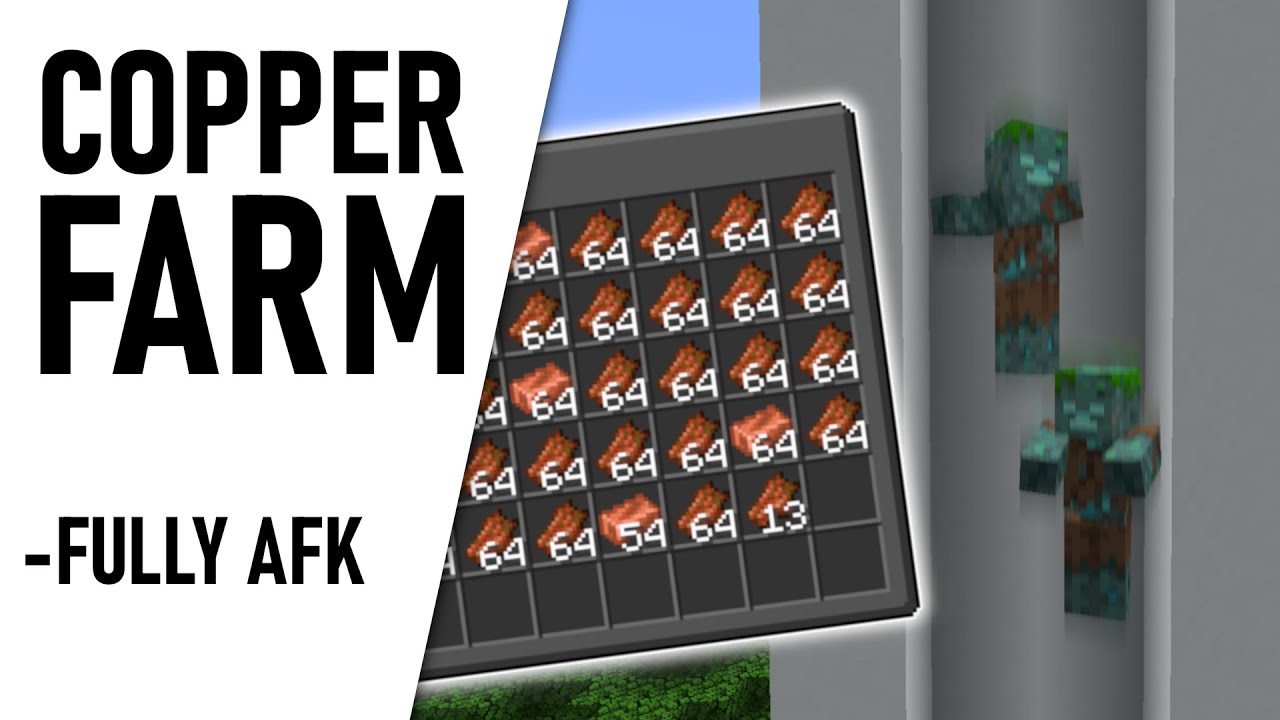 Minecraft Copper Farm 1.17 - 1.19+ - YouTube