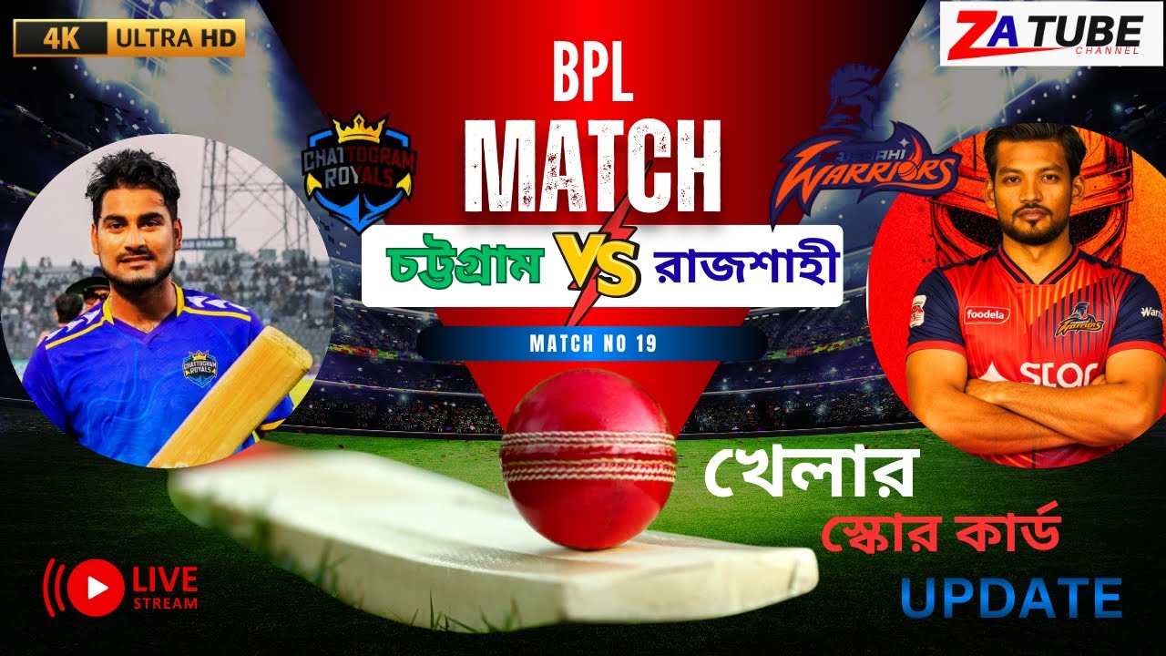 🔴 BPL Live Score: Rajshahi Warriors vs Chattogram Royals | বিপিএল ২০২৬ ...
