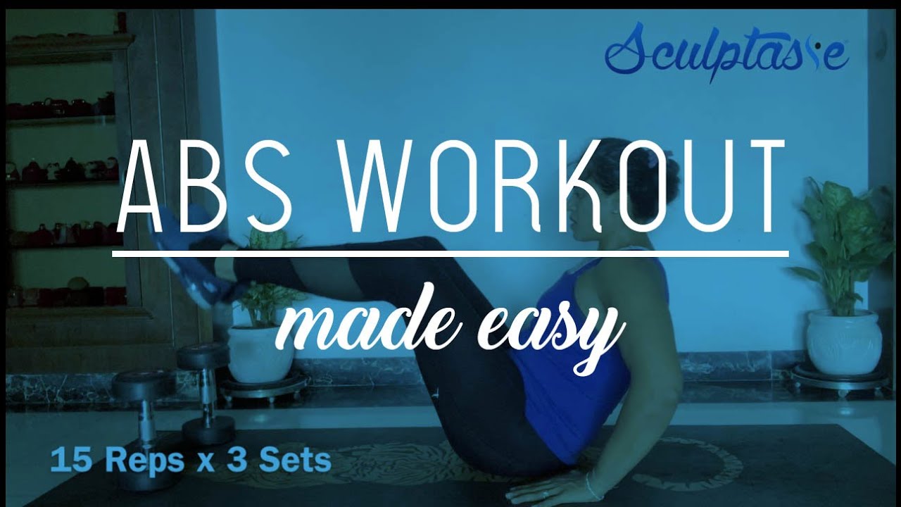 3 Easy Abs Workout for Beginners - YouTube