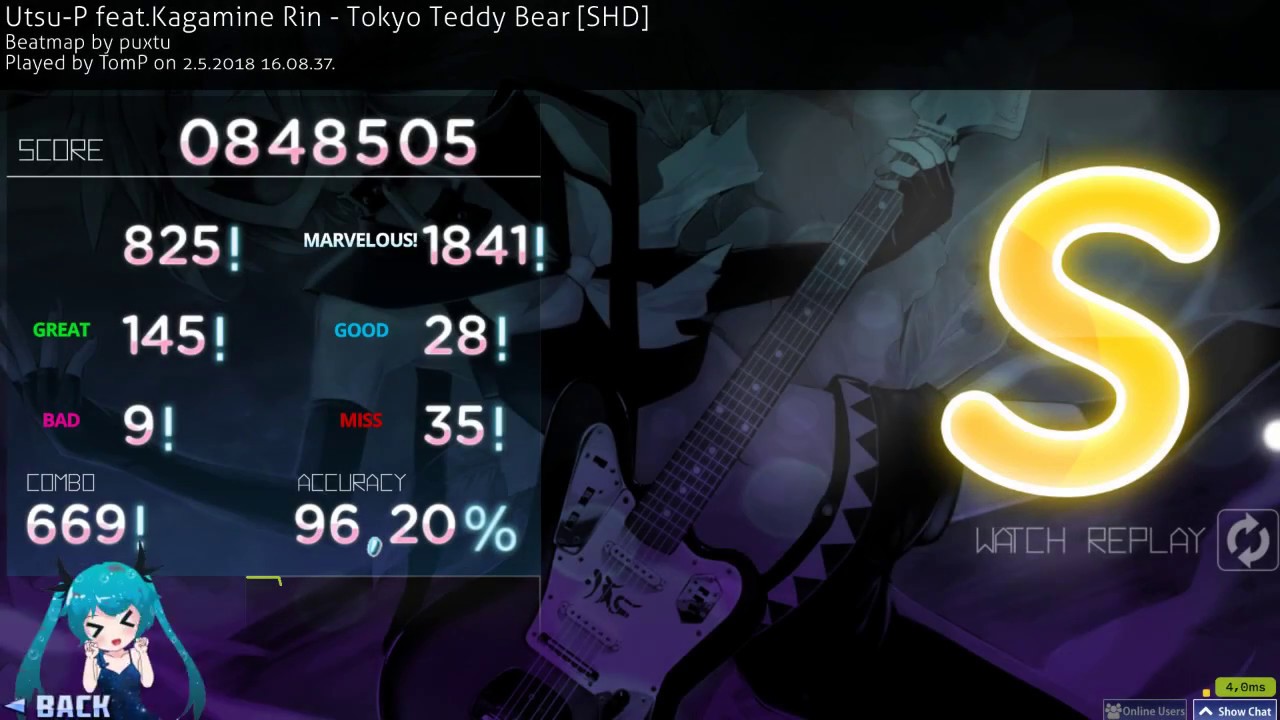 [Osu!mania] Tokyo Teddy Bear [SHD] 96,20% 848k - YouTube