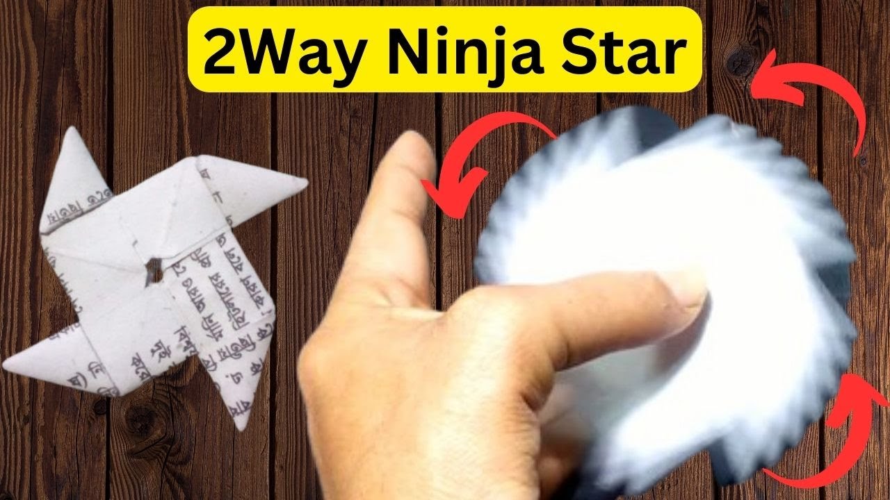 Origami Toy | 2Way Ninja star | How To Make Moving Star - YouTube
