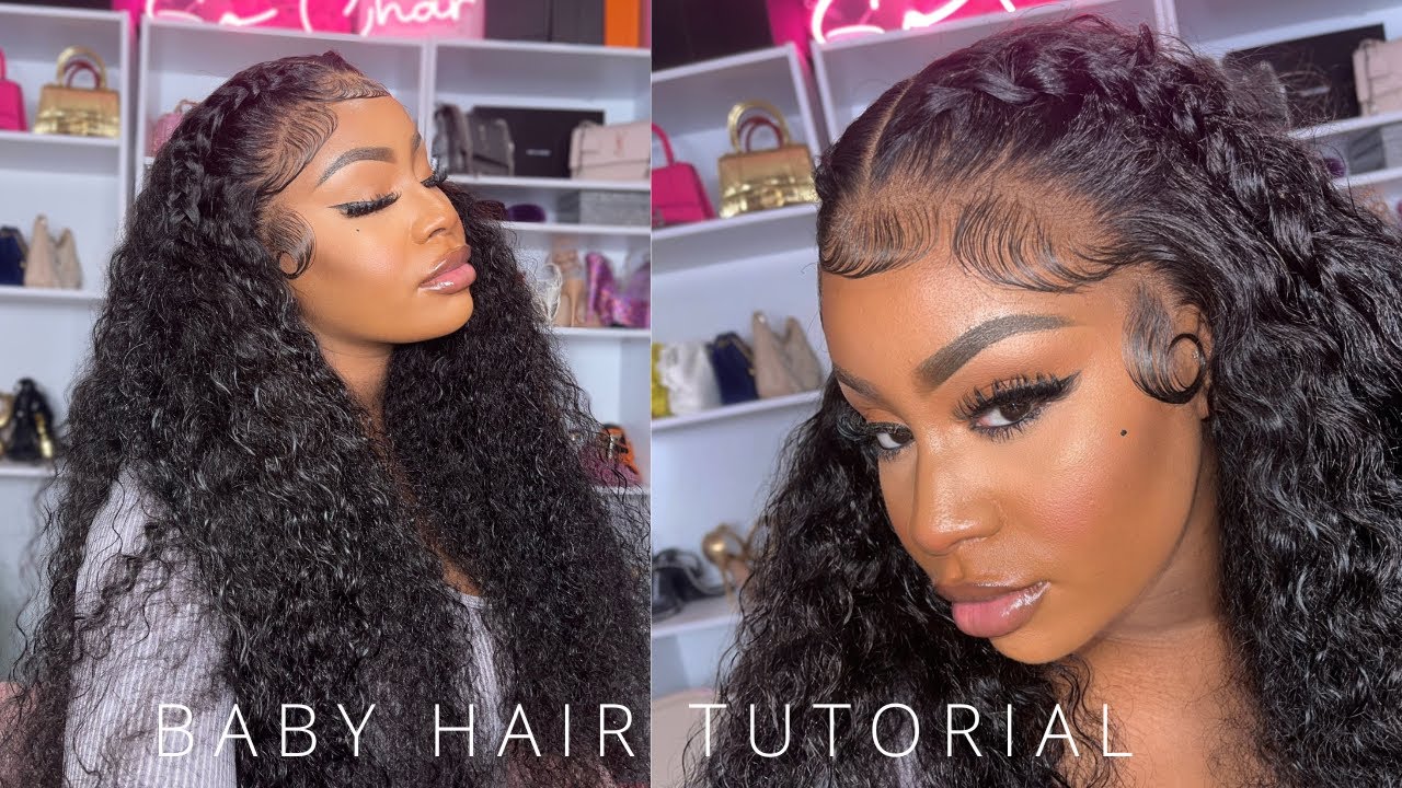 SUPER DRAMATIC BABY HAIR TUTORIAL | RENUS HAIR - YouTube