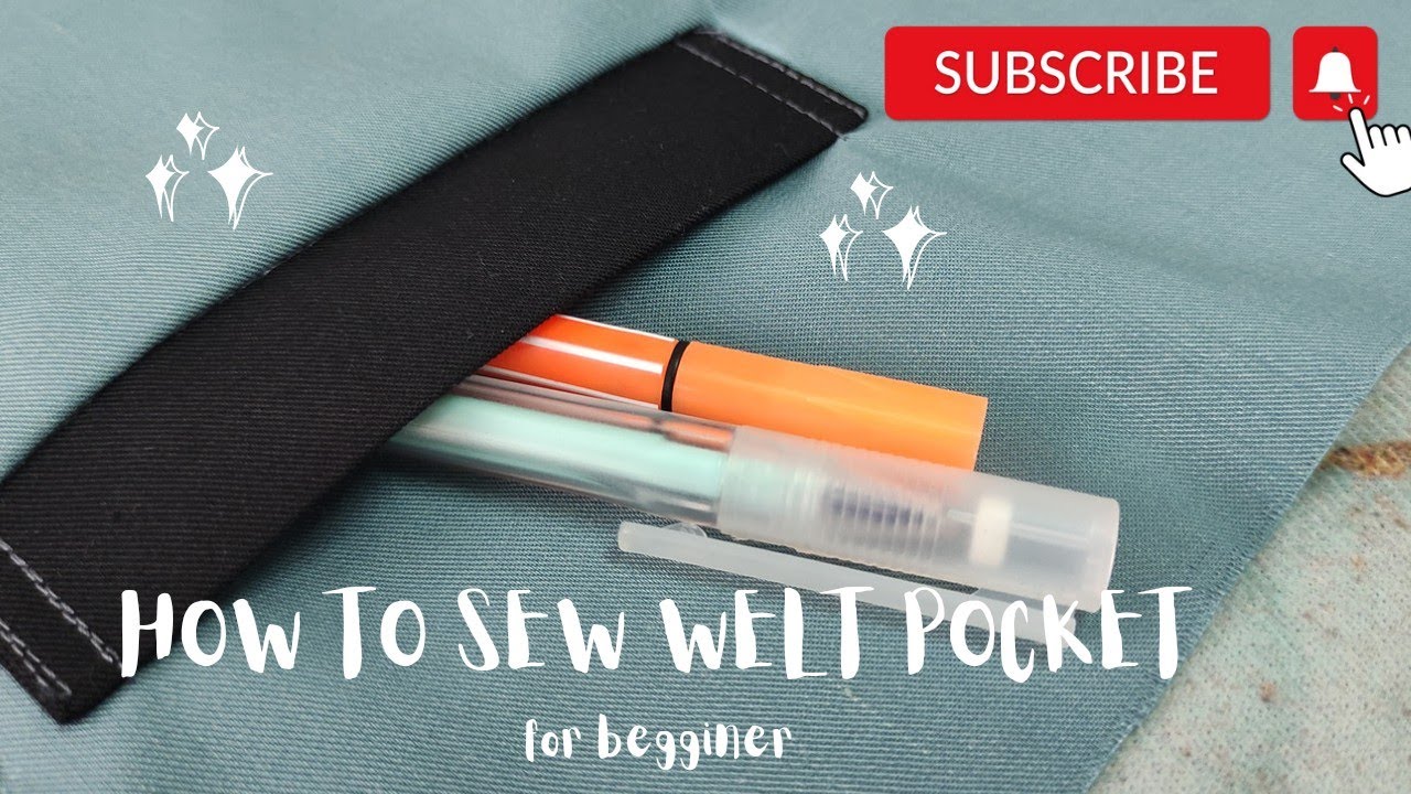 Tutorial Poket Welt/Welt Pocket Stitching - YouTube