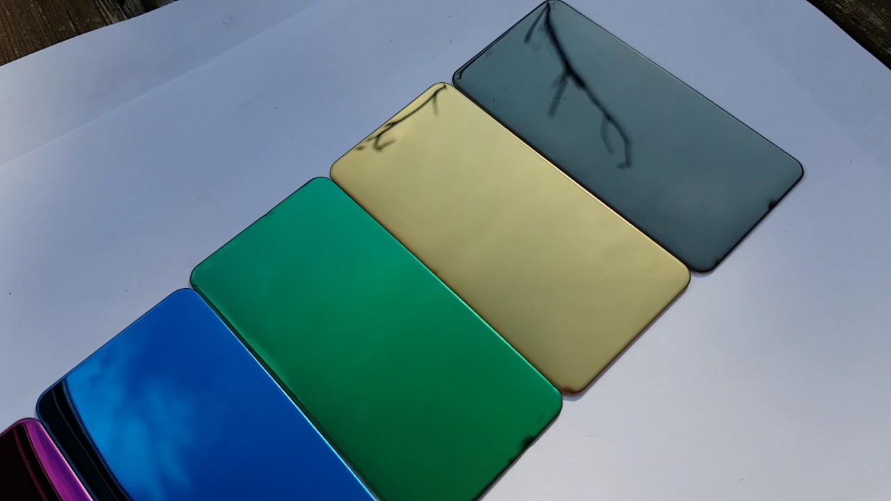 Coloured mirror blades - YouTube