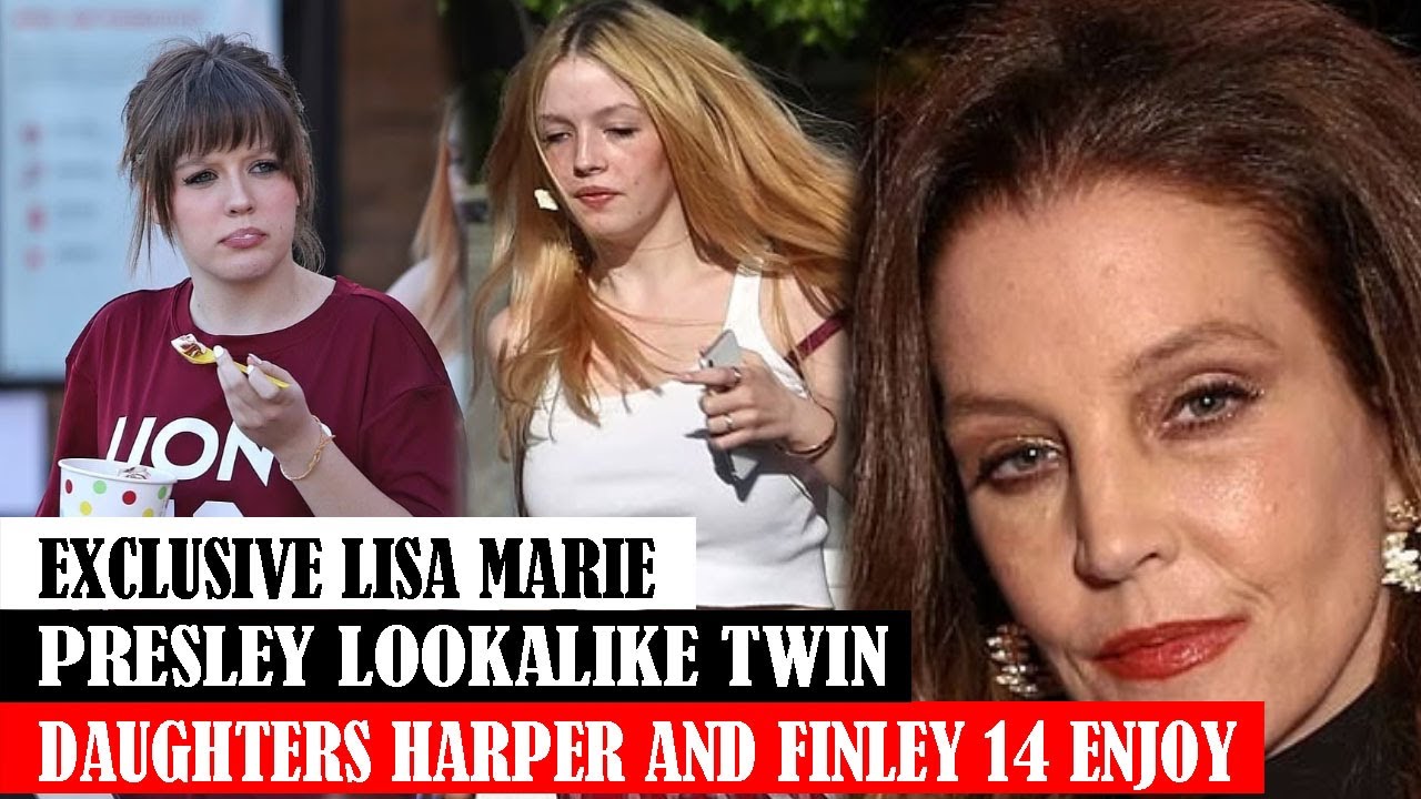 EXCLUSIVE LISA MARIE PRESLEY LOOKALIKE TWIN DAUGHTERS HARPER AND FINLEY ...