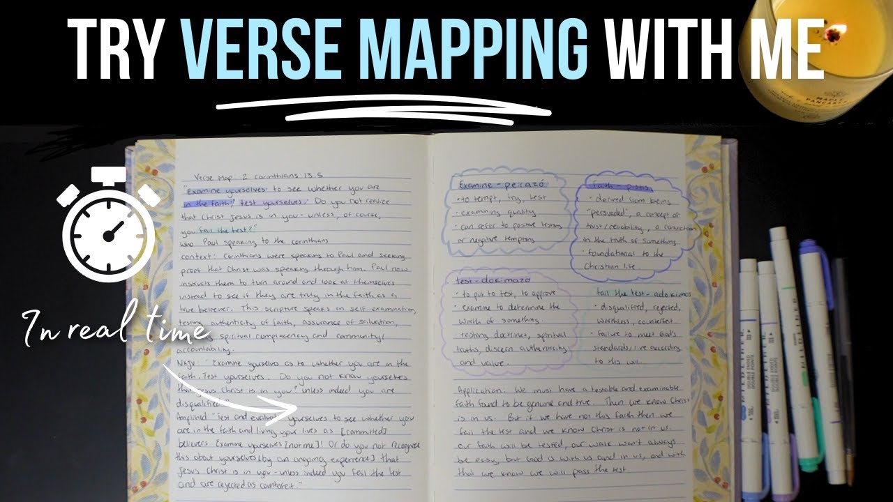 How to VERSE MAP - Bible Study with me in REAL TIME - YouTube