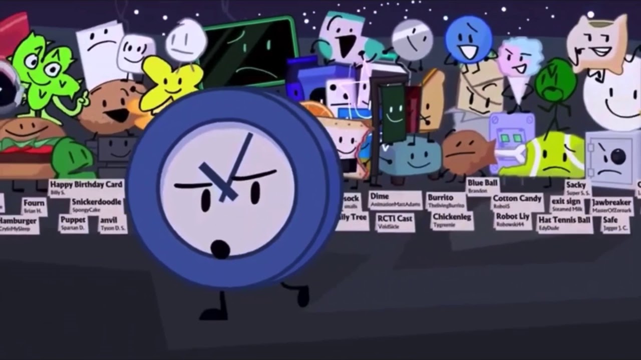 BFB 15: Without Leafy But here Lava Is Gone But Here Only Clock Is On ...