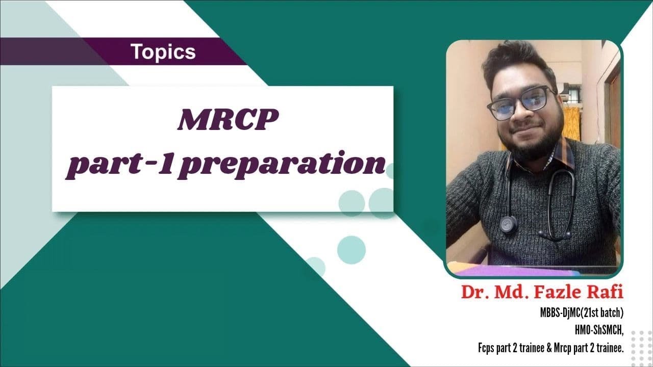MRCP Part 1 Preparation (session -2) - YouTube