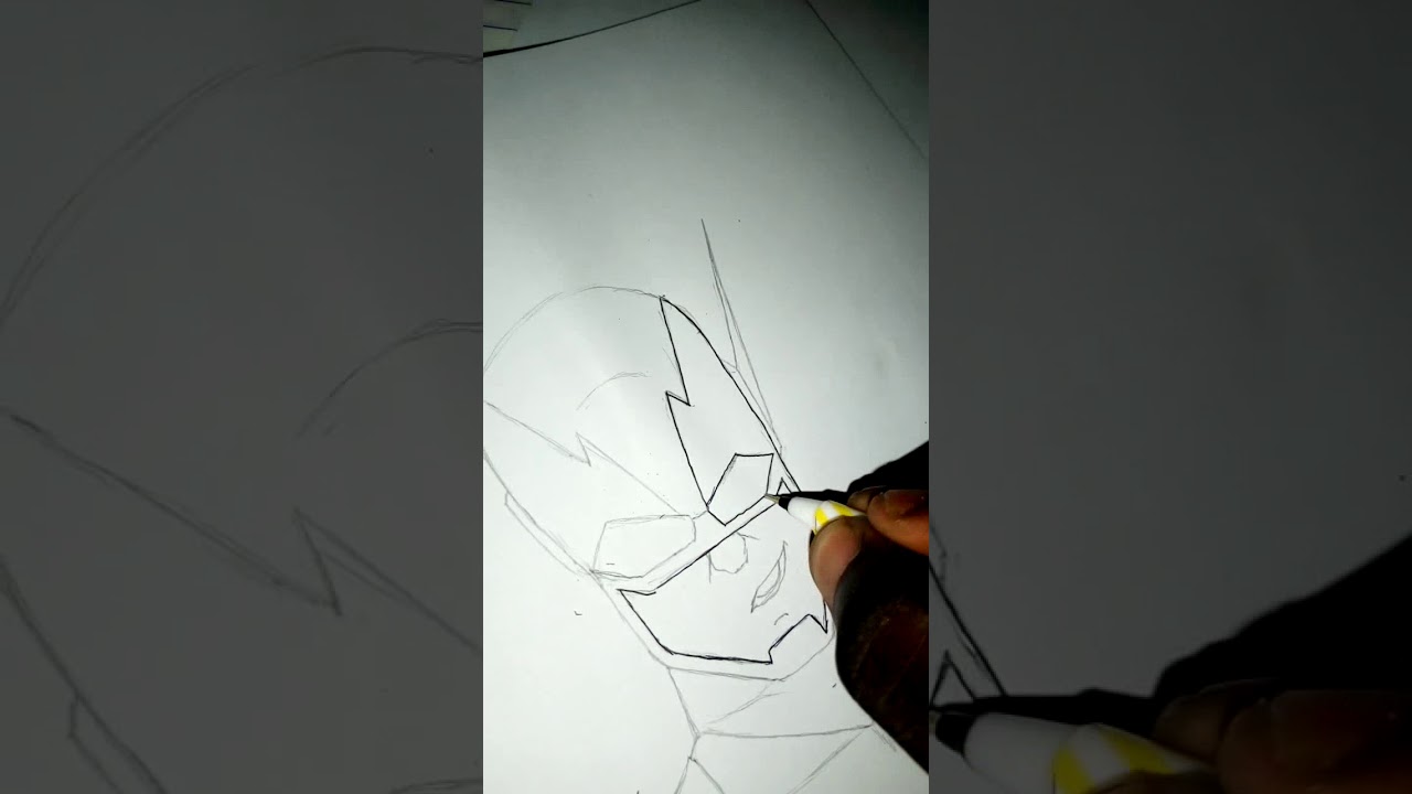 Speed drawing reverse flash part two - YouTube