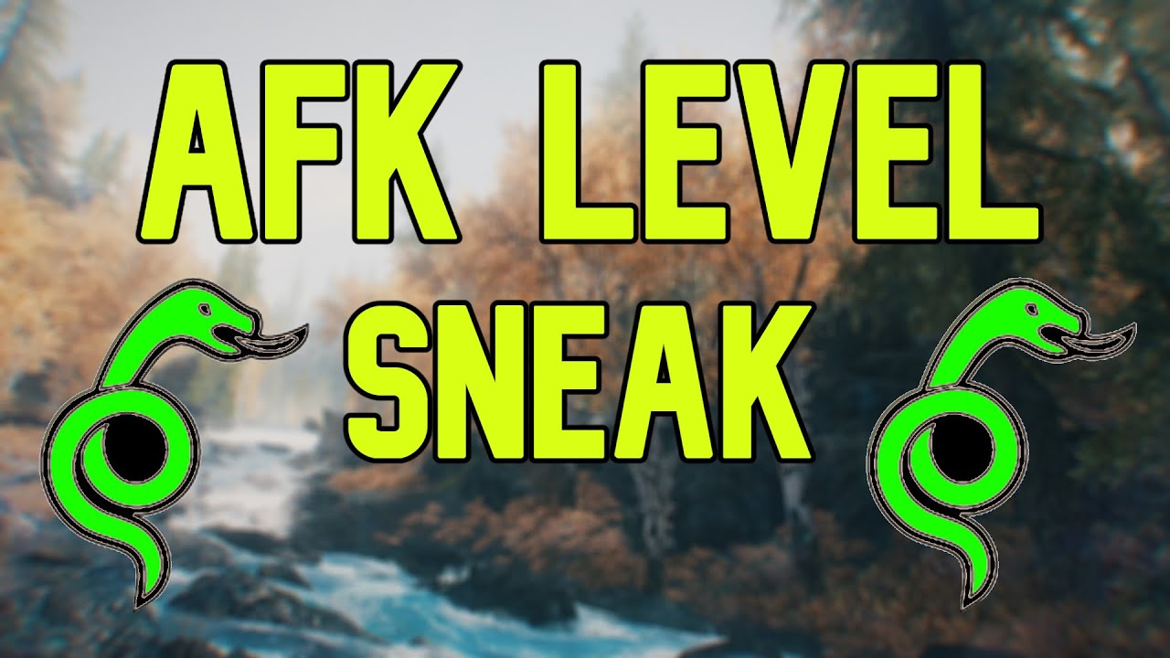 How To AFK Level Sneak From 1-100 In Skyrim - YouTube