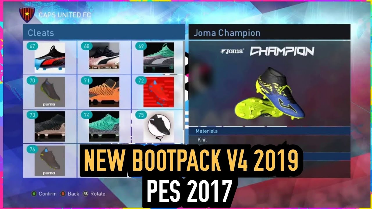 PES 2017 | New Bootpack V4 Repack - YouTube