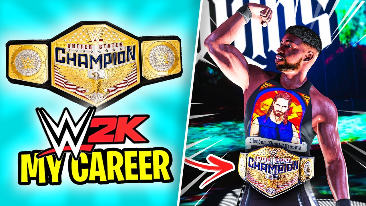 Brandon Debuts The New US Title! (WWE 2K MyCAREER) - YouTube