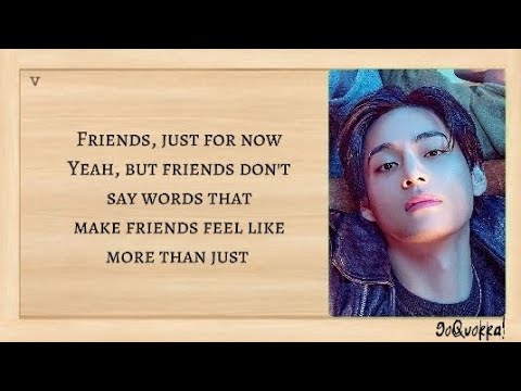 V (뷔) - 'FRI(END)S' Lyrics - YouTube