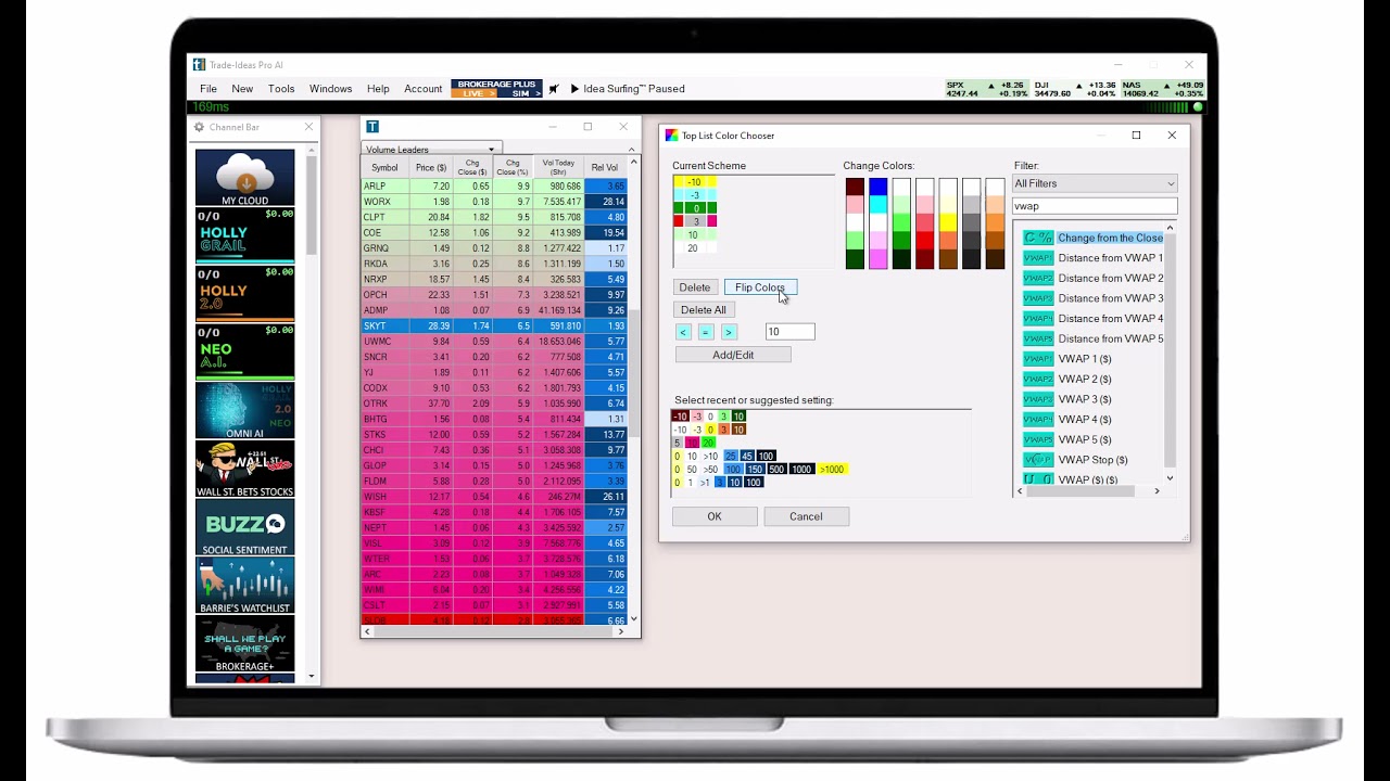 TI Tutorial Select Colors (Top List Window) - YouTube