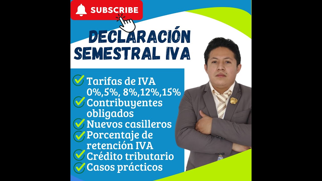 Declaración Semestral de IVA Casos prácticos nuevos cambios - YouTube