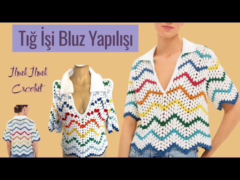 BAŞKA YERDE YOK❣️❣️ TIĞ İŞİ BLUZ YAPILIŞI✅