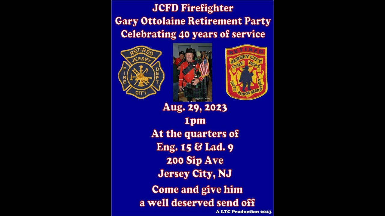 2023 JCFD FF Gary Ottolaine Retirement Party 8-29-23 - YouTube