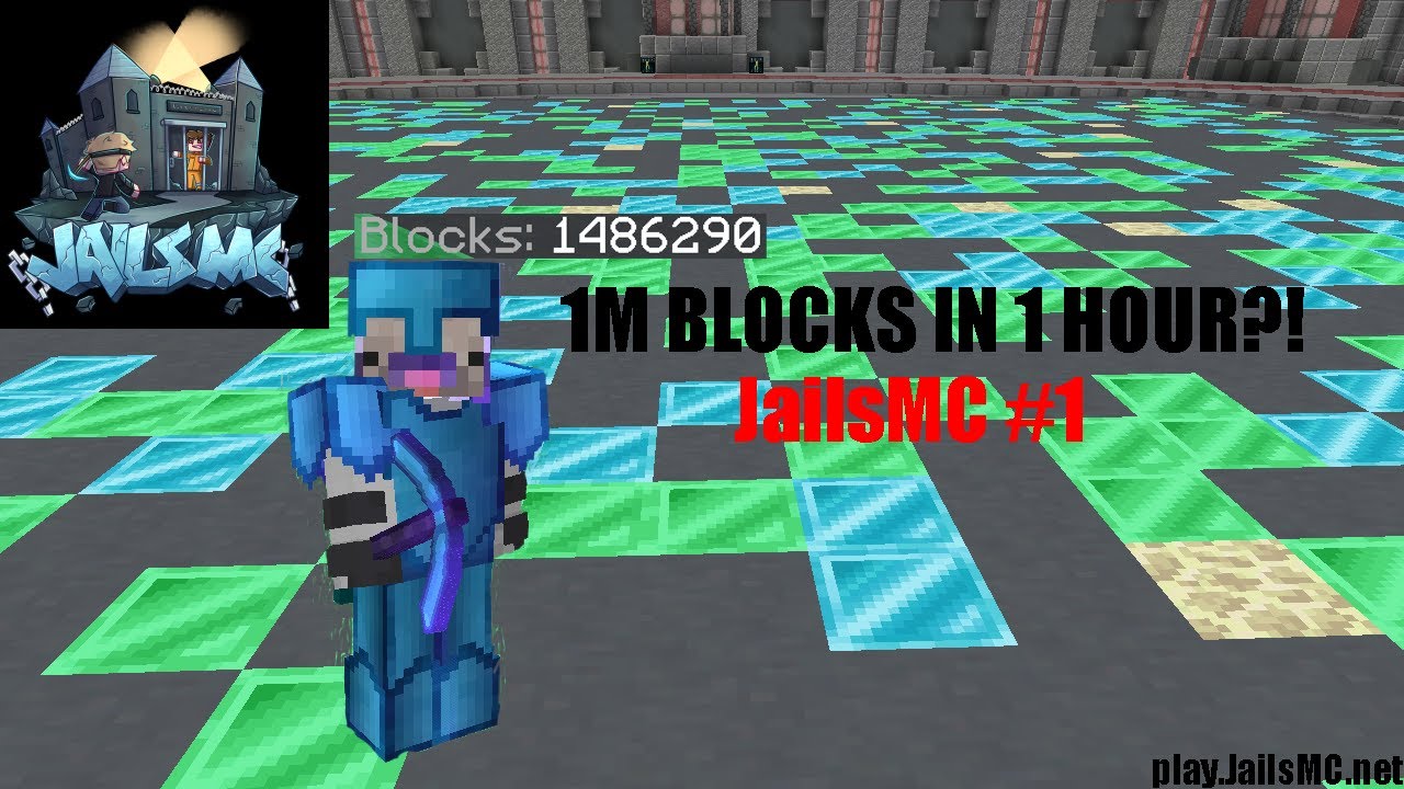 1M BLOCKS IN 1 HOUR?! | JailsMC OP Prison [#1] - YouTube