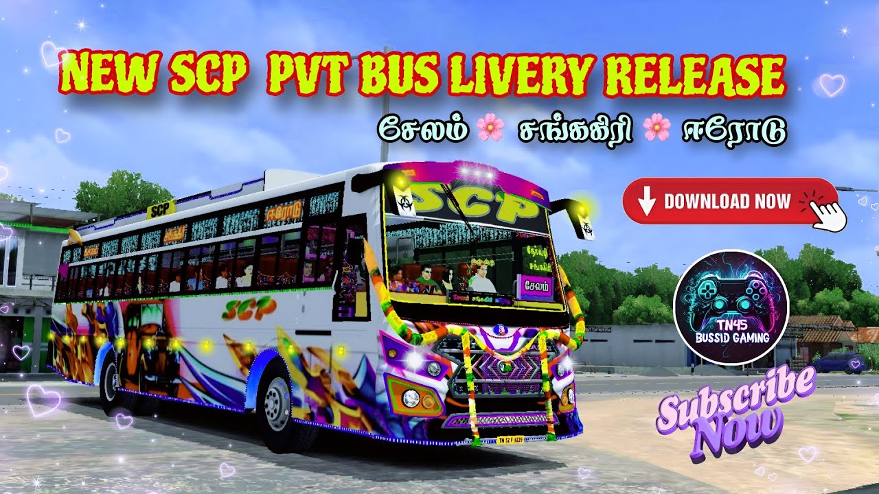 🤩🎀SCP BUS LIVERY RELEASE DOWNLOAD ENJOY 🤩#bussimulatorindonesia - YouTube