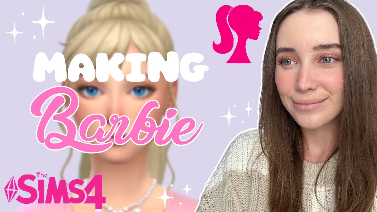Making BARBIE in The Sims 4! 🩷 (To live in our dream house doll house ...