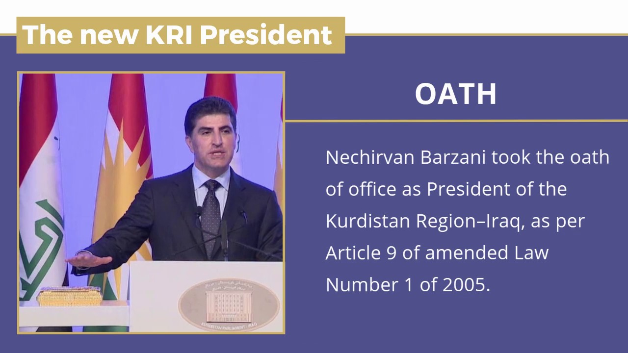 Inauguration of President Nechirvan Idris Barzani - YouTube
