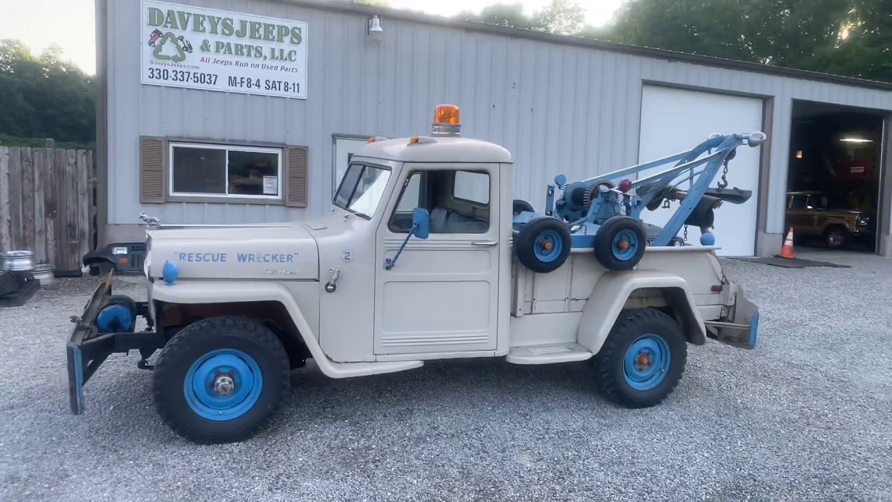 JEEP FOR SALE: 1948 WILLYS PICKUP RESCUE WRECKER TOW TRUCK, OLD SCHOOL ...