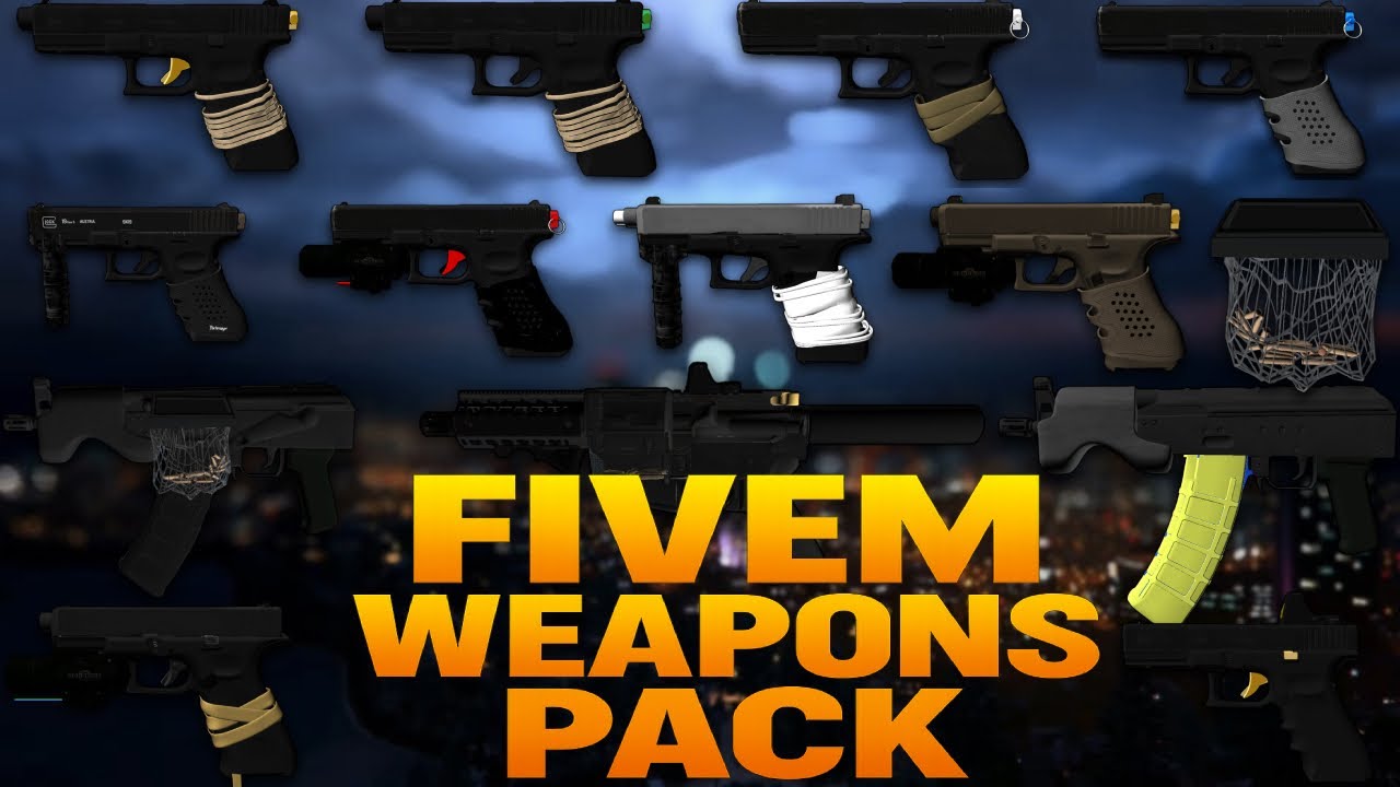 FiveM Realistic Weapon Pack V1 Showcase [$20] | Glocks, Dracos, ARPs ...