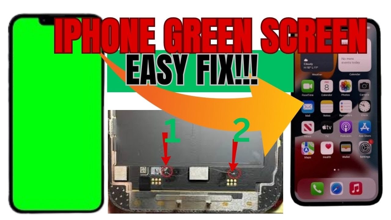 Iphone 13 ProMax green screen solution!iphone Yellow Screen Fix - YouTube