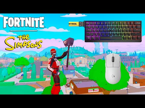 *NEW* SIMPSONS RELOAD 🏆Wooting 60HE ASMR😴Satisfying Keyboard Fortnite 900 FPS 4K