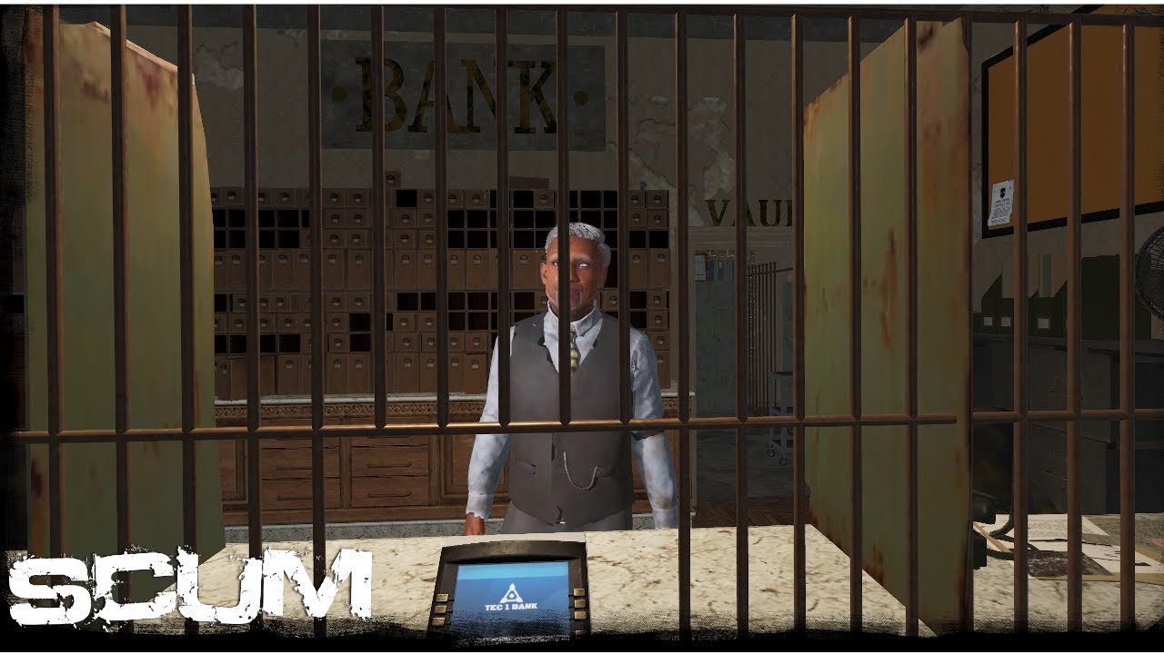 Scum 0.9 Secret vault at A0 Trader Bank - YouTube