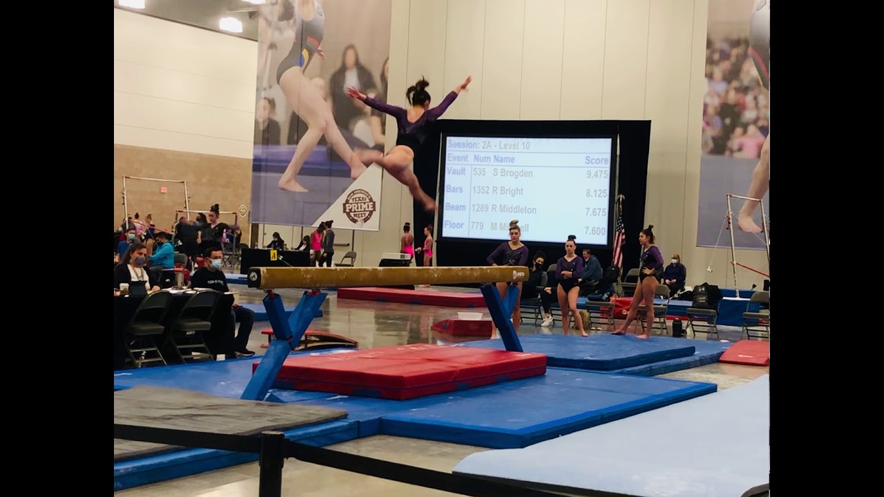 2021 Texas Prime Meet Level 10, Beam, Alex Gillette - YouTube