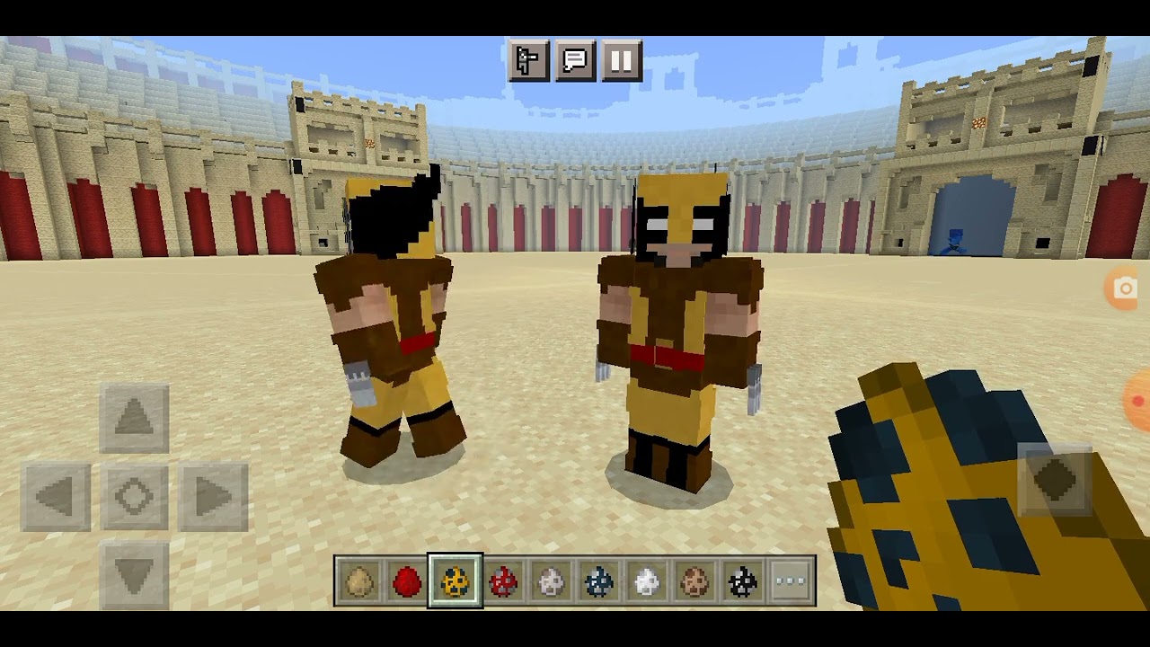 Minecraft PE XMen Mobs Addon - YouTube