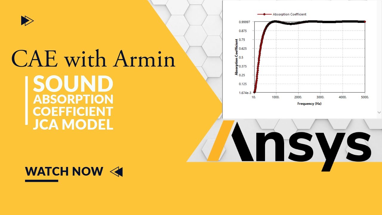 🔊📉 Ansys Tutorial: Sound Absorption Coefficient Using the JCA Model 📐📘 ...