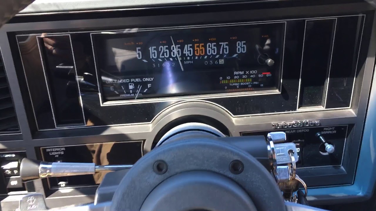 Stock Grand National getting loose on a low boost 0-60 Run - YouTube